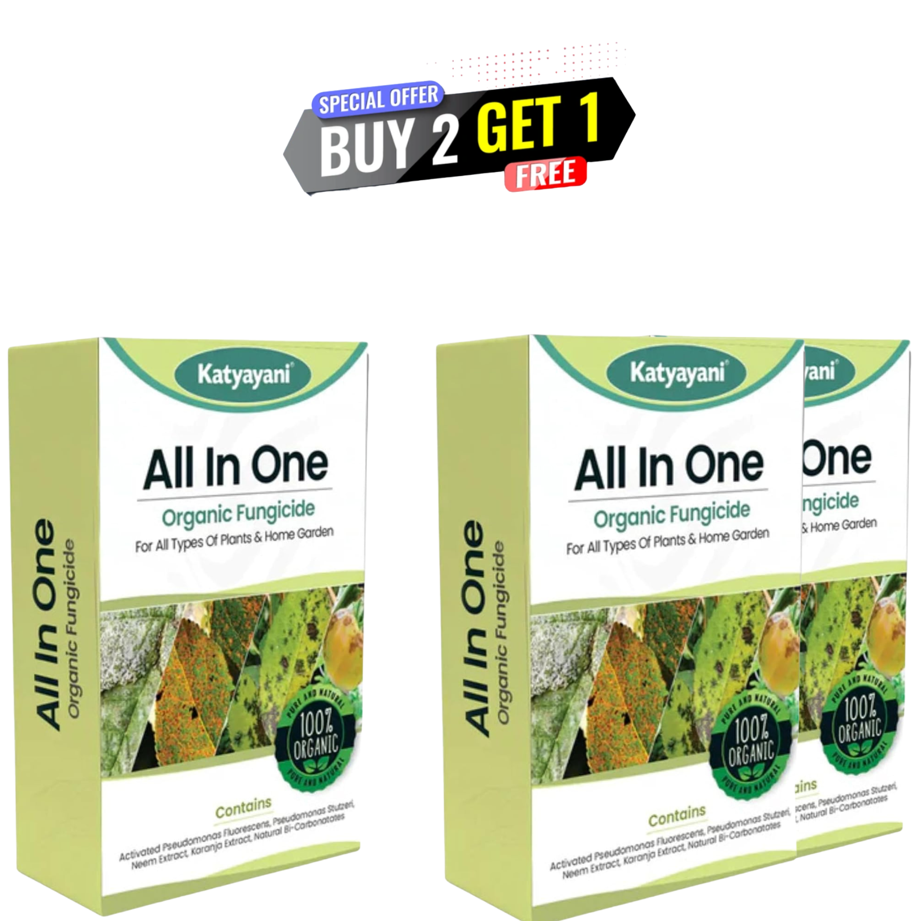 GGV Katyayani All In 1 Organic Fungicide for Plants – Broad-Spectrum D